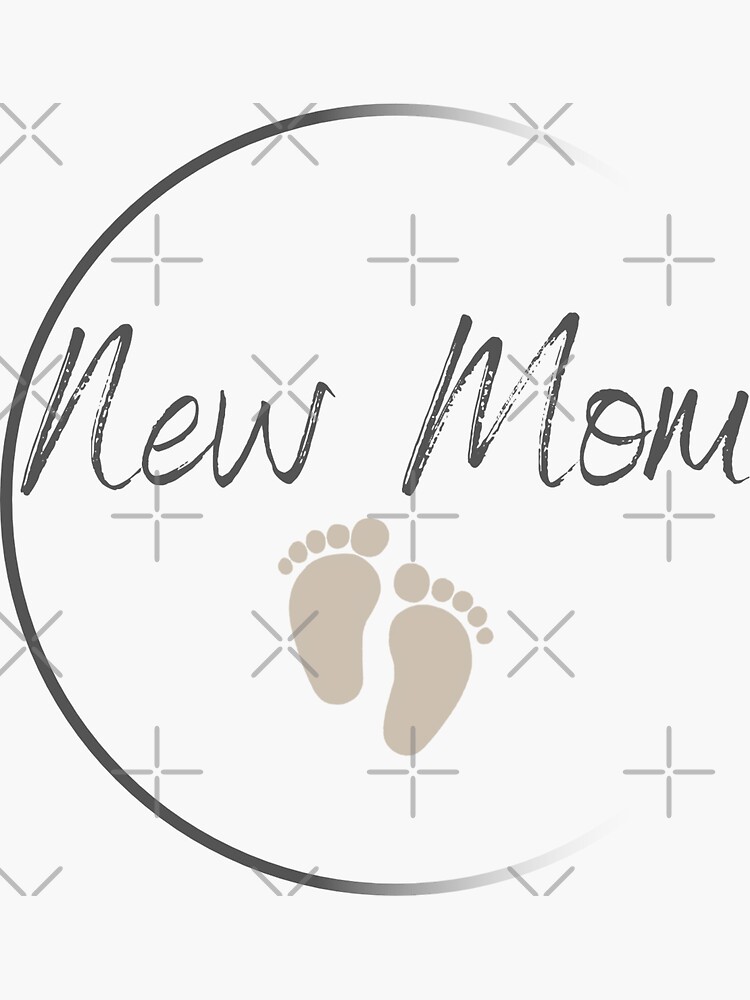 "New Mom Alert" Sticker by Shel13x | Redbubble