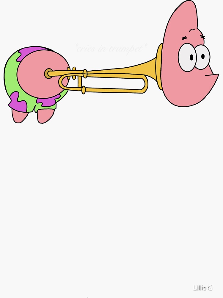 "Trumpet Patrick" Sticker by Vortex10961 | Redbubble