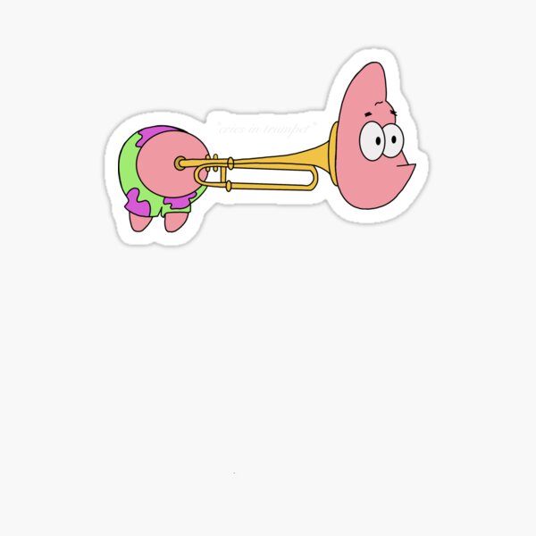 "Trumpet Patrick" Sticker by Vortex10961 | Redbubble