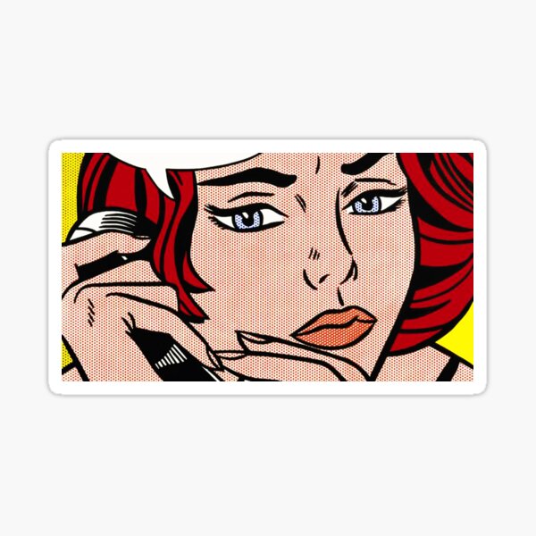 "Painting by Roy Lichtenstein - Ohhh...Alright 1964 Pop Art" Sticker by ...