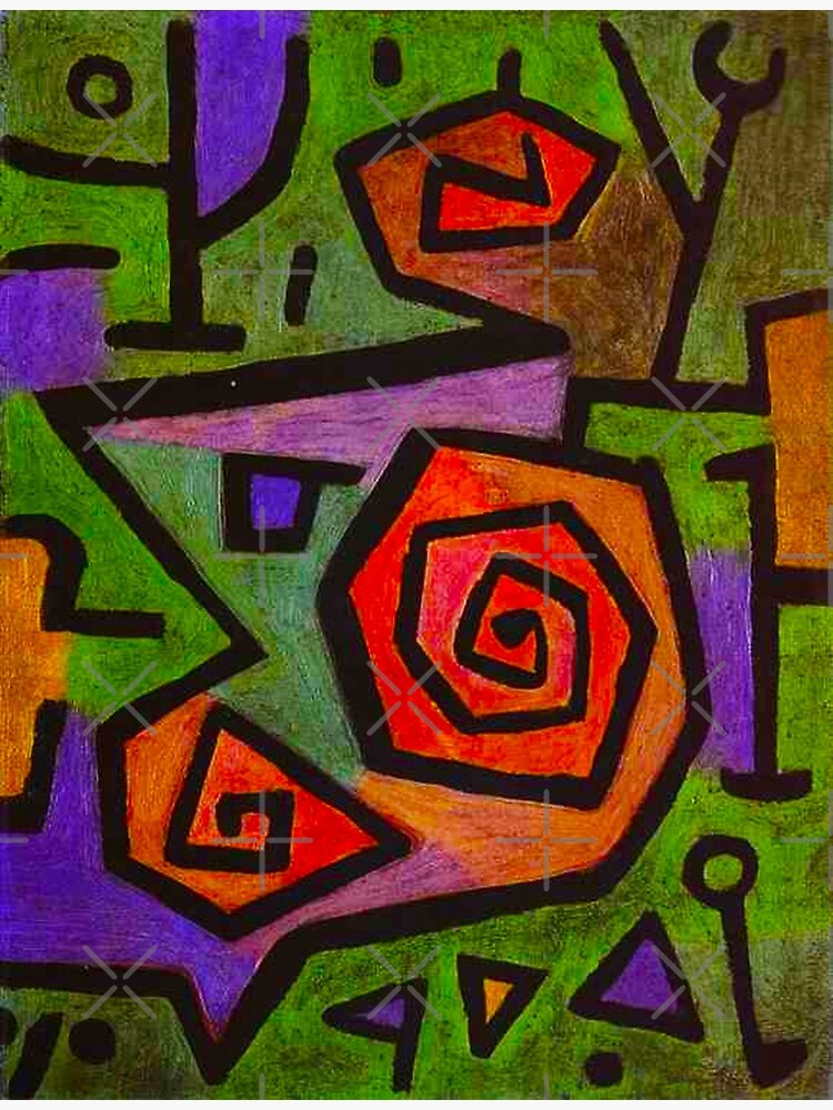 Heroic Roses by Paul Klee 1938 Premium Matte Vertical Poster sold by ...