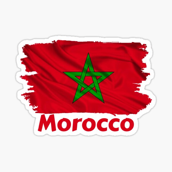 "Morocco Flag" Sticker for Sale by HopaHope | Redbubble