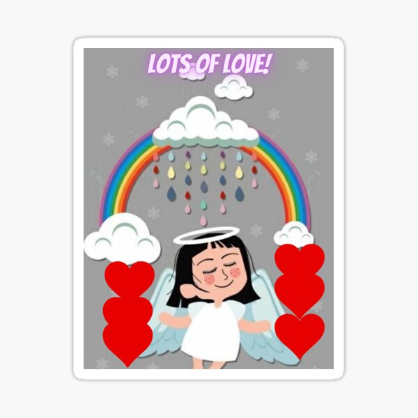 "LOTS OF LOVE" Sticker by JayantaDhaor | Redbubble