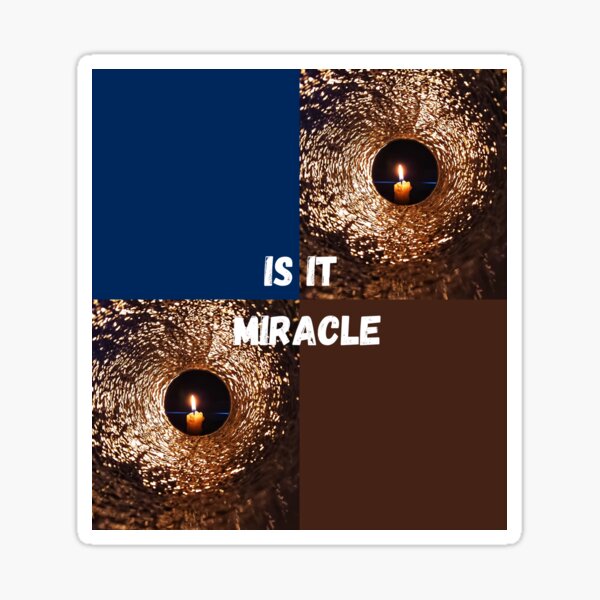"candle shining like a miracle" Sticker by APURU | Redbubble