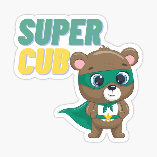 "SUPER CUB" Sticker by Growlbears | Redbubble