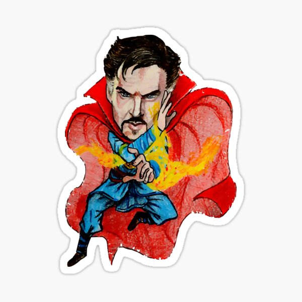 "Dr. Strange" Sticker for Sale by Justinsson | Redbubble