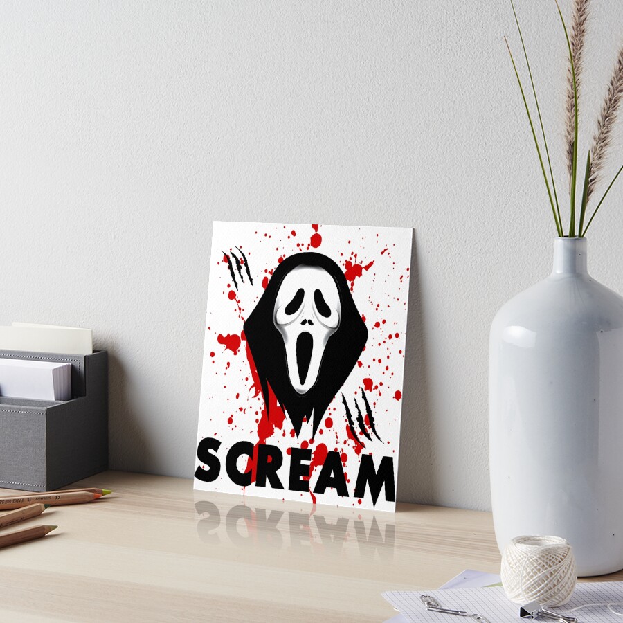 "Scream horror movie artwork " Art Board Print by mohamedshop9 | Redbubble