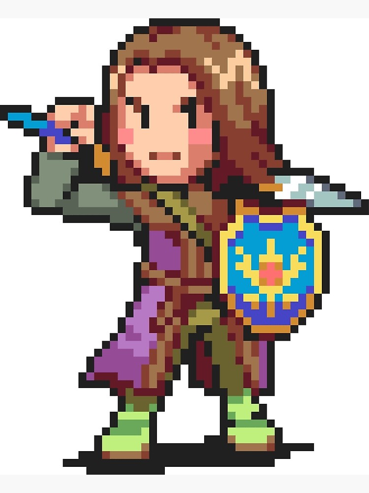 "Dragon Quest Hero Pixel Art" Art Print for Sale by Anestesik | Redbubble