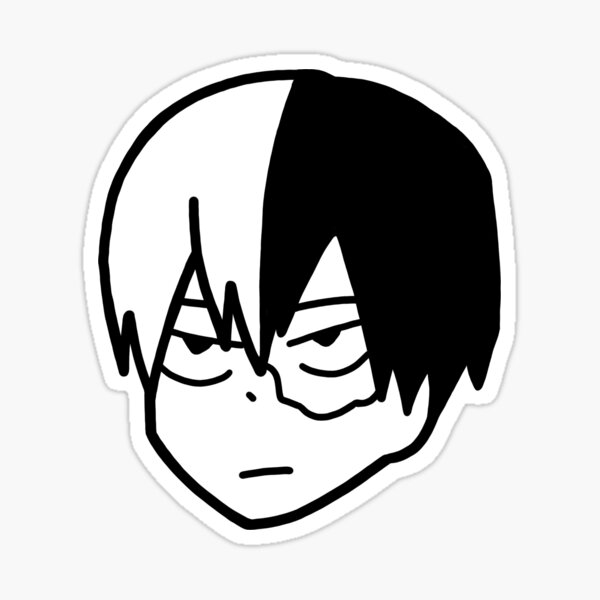 "Shoto Todoroki" Sticker for Sale by StorMoo | Redbubble