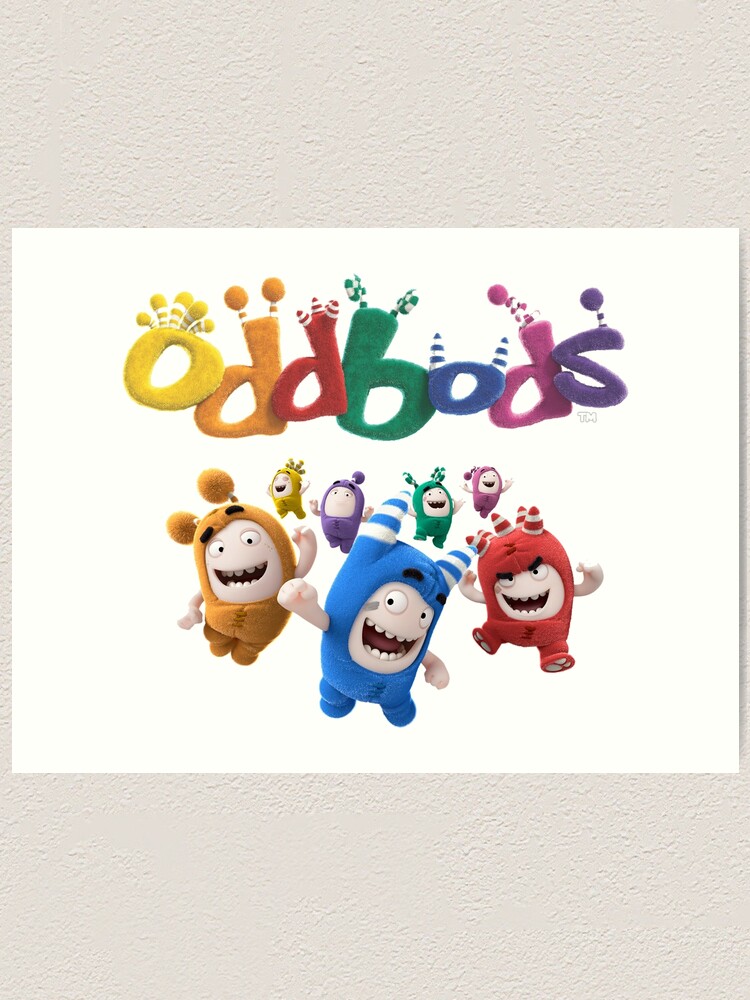 "Oddbods All 7 Characters In Cute Funny Poses" Art Print for Sale by ...