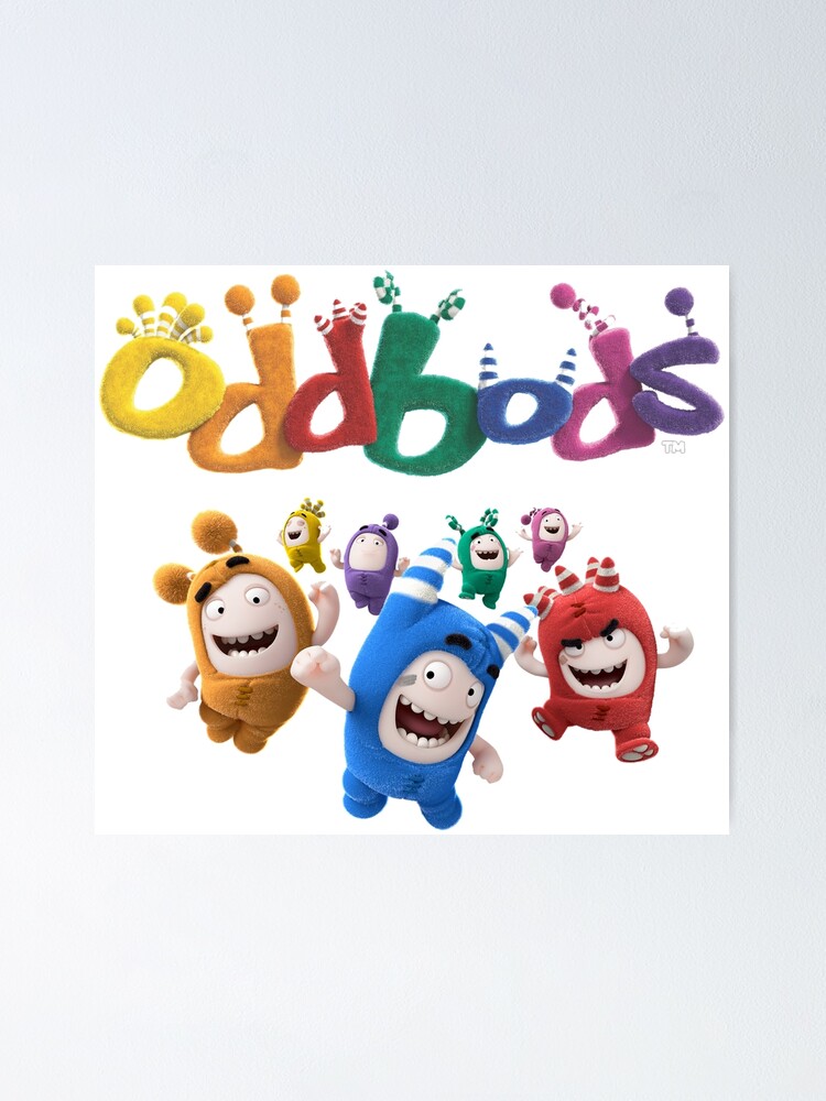 "Oddbods All 7 Characters In Cute Funny Poses" Poster for Sale by ...