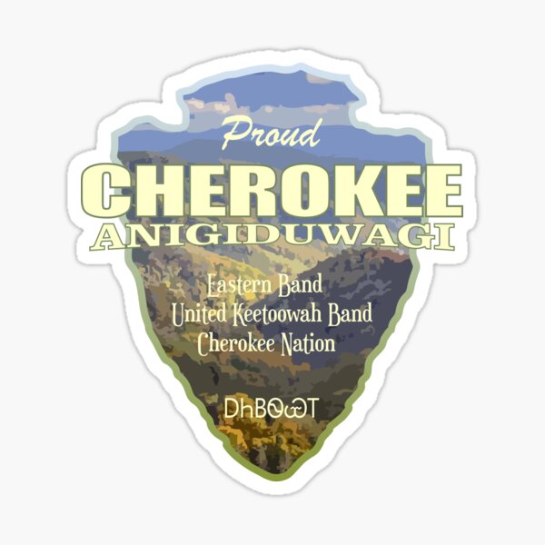"Cherokee (arrowhead)" Sticker for Sale by curranmorgan | Redbubble
