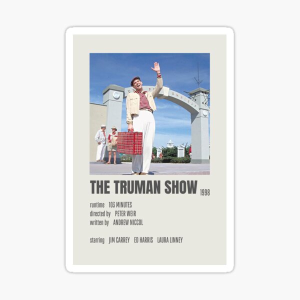 "The Truman Show 1998 Movie Alternative Minimalist Polaroid Poster ...