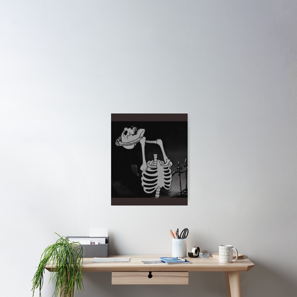 "PHONK SPOOKY SKELETON " Poster for Sale by alphabetabl | Redbubble