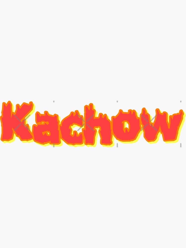 "Kachow" Sticker by Charislit | Redbubble