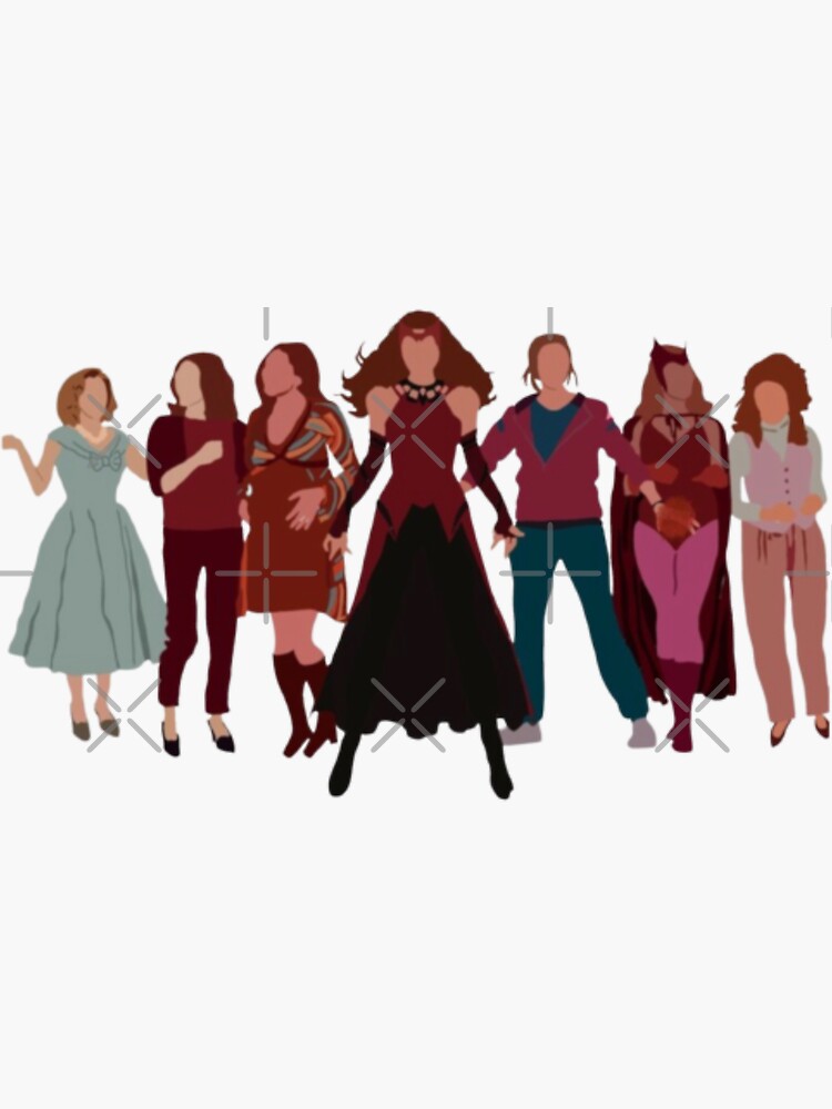 "all episodes wanda" Sticker for Sale by marvelposters | Redbubble