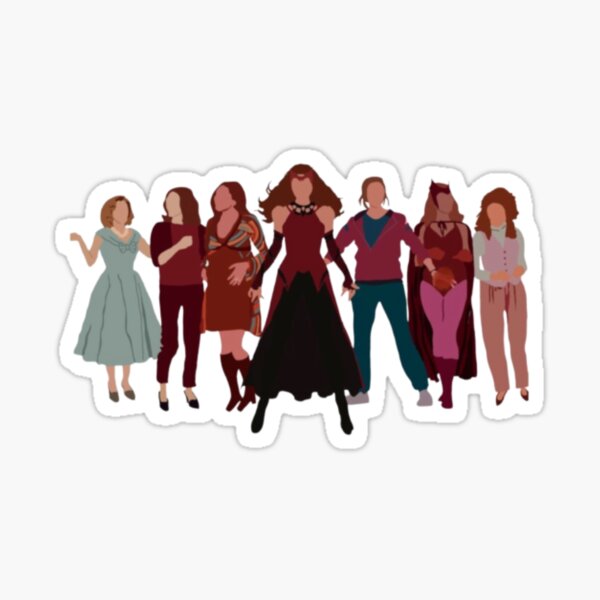"all episodes wanda" Sticker for Sale by marvelposters | Redbubble