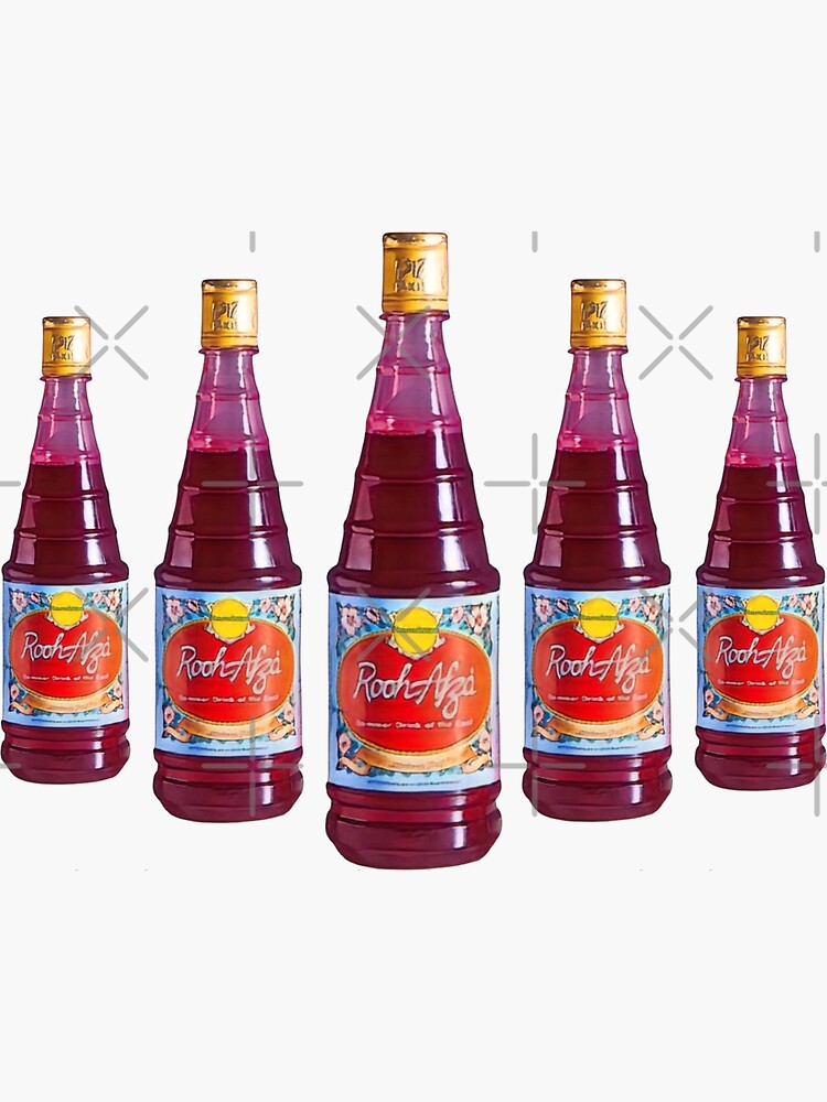 "Rooh Afza Bottles 2.0" Sticker by rradiobombayy | Redbubble