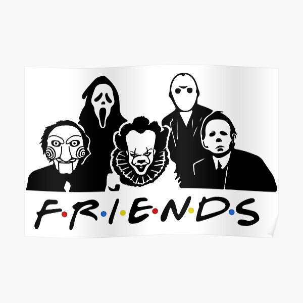 "The Original Halloween Friends Of Horror" Poster for Sale by ROMNDO ...
