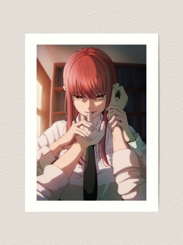 "Makima chainsaw man" Art Print for Sale by babydollmerch | Redbubble