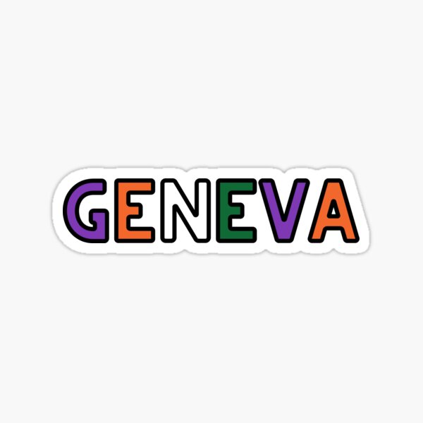 "Geneva HWS" Sticker by Designs-By-Isa | Redbubble