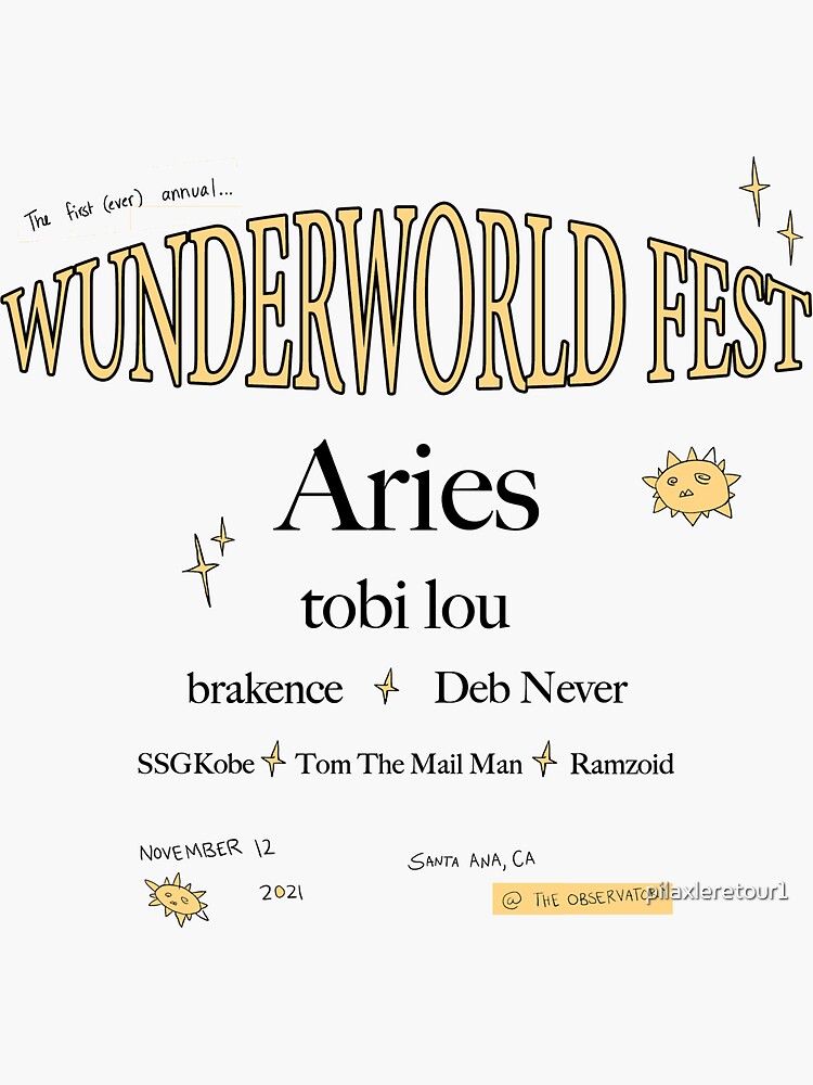 "Wunderworld /yellow 2 blue/ official" Sticker by pilaxleretour1 ...