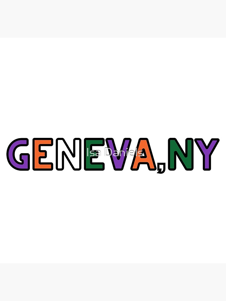 "Geneva, NY HWS" Poster for Sale by Designs-By-Isa | Redbubble
