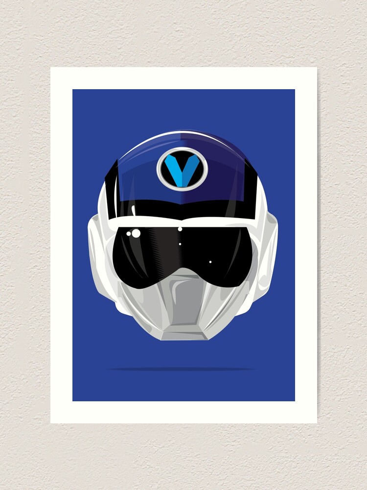 "Blue Flash Hero Helmet" Art Print for Sale by demetriusdesign | Redbubble