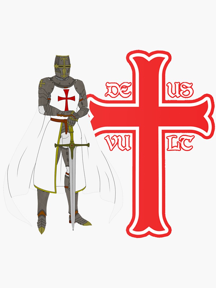 "Deus Vult" Sticker by FroggyStyle44 | Redbubble