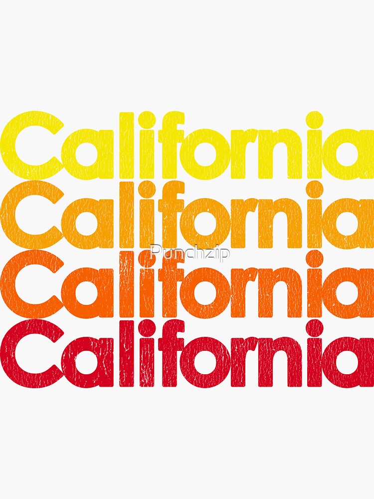 "California Stack - California Dreamin' Sunset" Sticker for Sale by ...