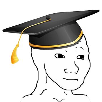 "College Wojak" Poster by marjard | Redbubble