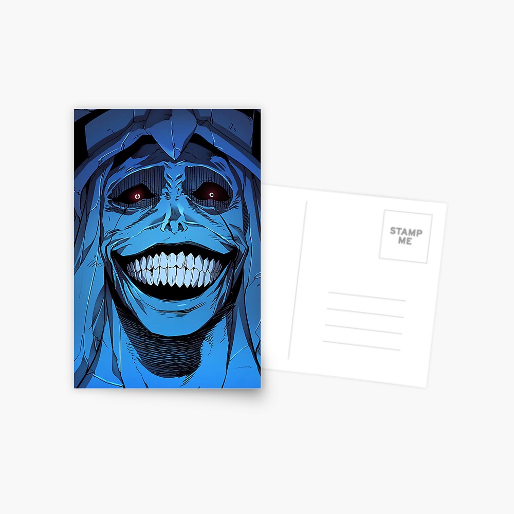 " Solo Leveling Scary Face" Postcard for Sale by MagiqueStickers ...
