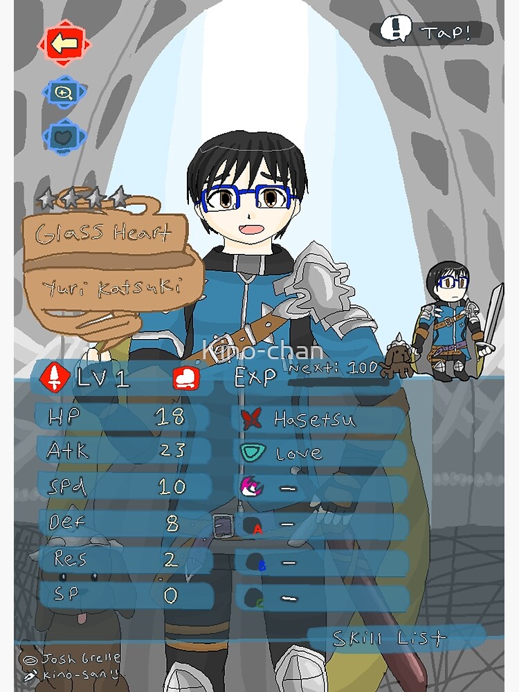 "Yuri on ice x Fire Emblem Heroes: Yuri Katsuki" Canvas Print by Kino ...