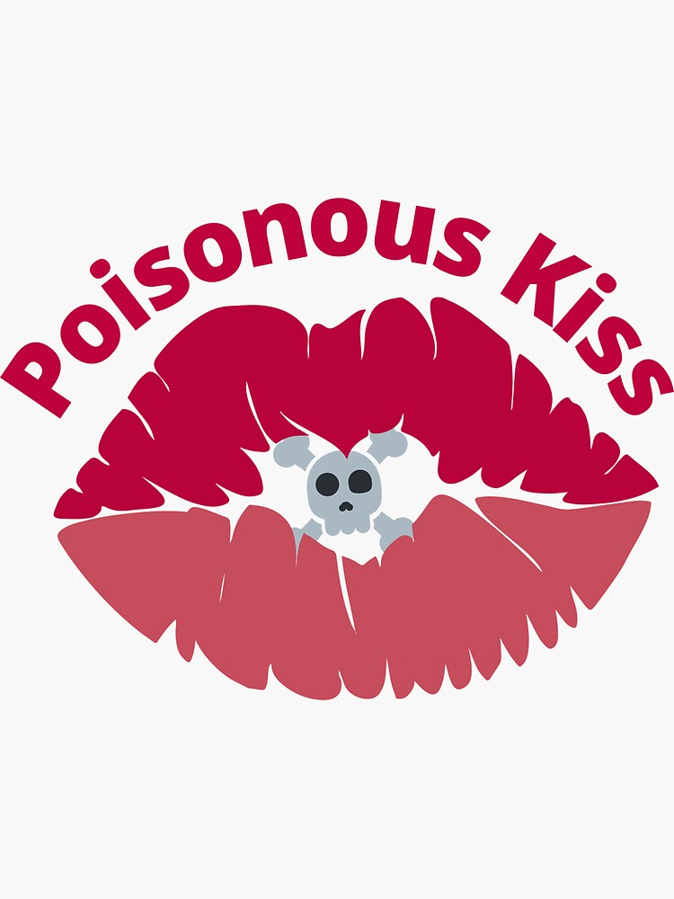 "Poisonous Kiss design" Sticker for Sale by farshad01 | Redbubble
