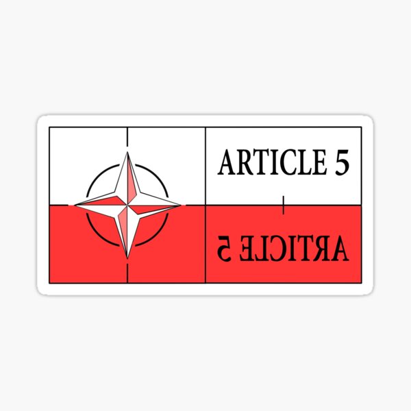 "NATO Article 5 (Poland)" Sticker by KaeDaeDesigns | Redbubble