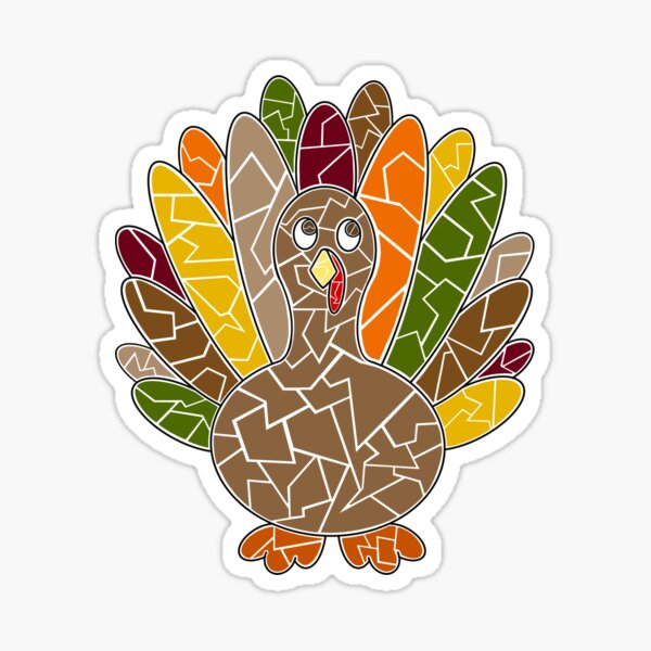 "Thanksgiving Turkey" Sticker for Sale by RJ-Designs3300 | Redbubble