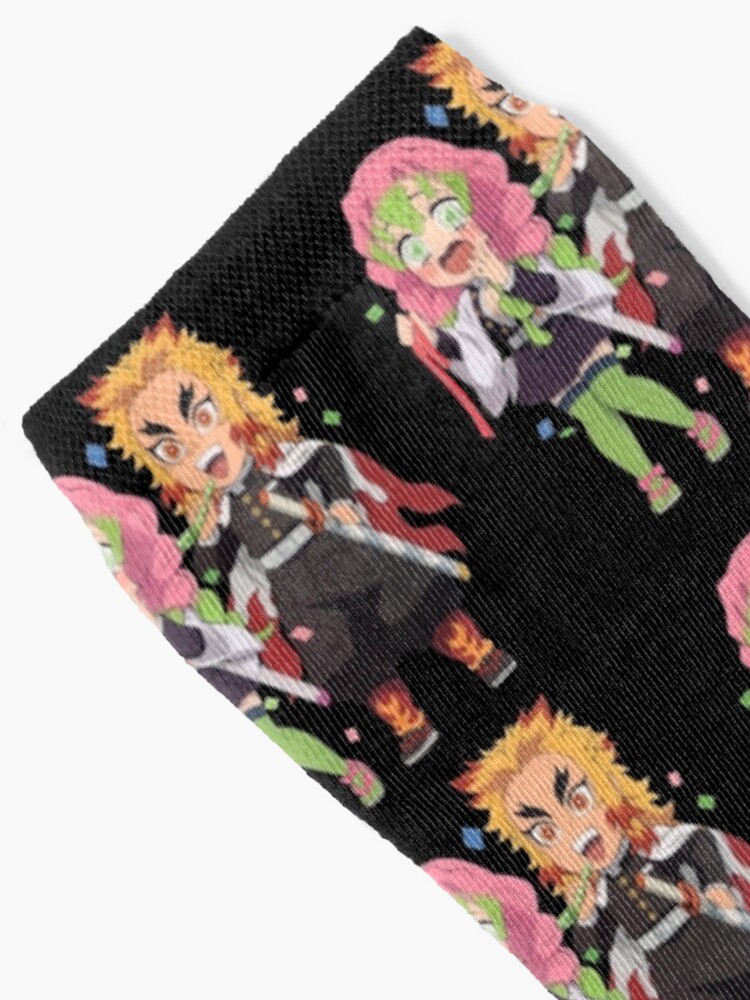 "Kyojuro Rengoku mitsuri kanroji kimetsu no yaiba" Socks by darkerart ...