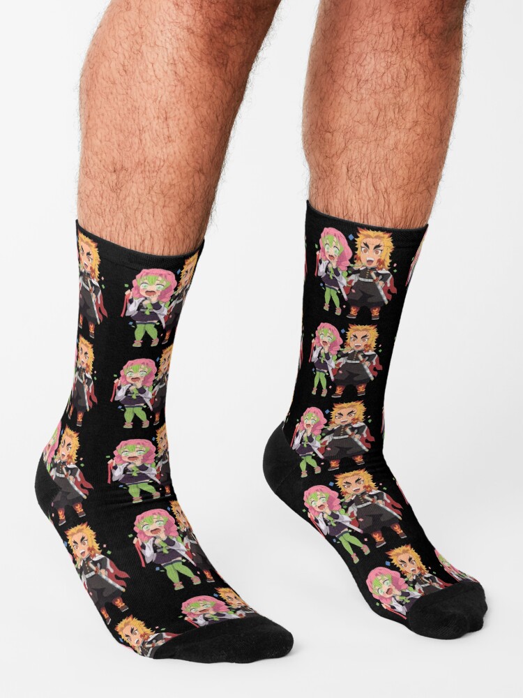 "Kyojuro Rengoku mitsuri kanroji kimetsu no yaiba" Socks by darkerart ...