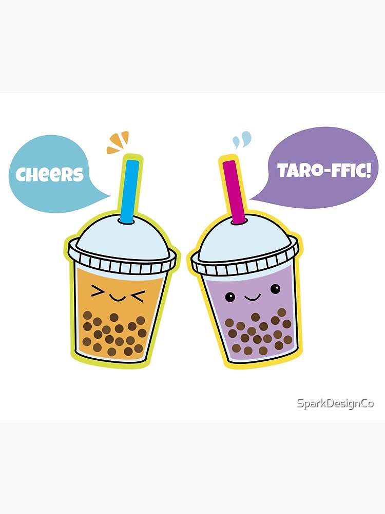 "Cheers to Boba Bubble Tea" Poster for Sale by SparkDesignCo | Redbubble