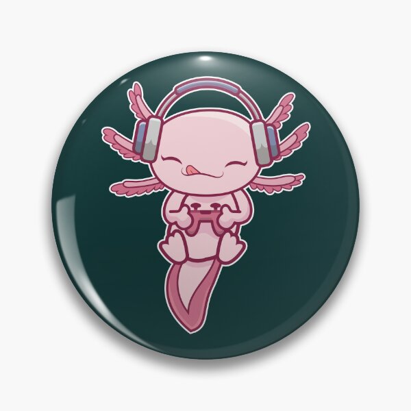 "Cute Gaming Axolotl Video Game Computer Videogame PC Kawaii Anime ...
