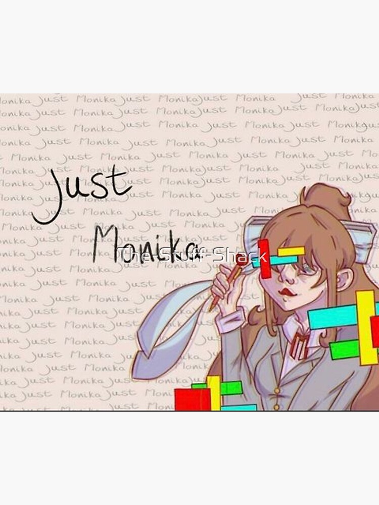 "just monika" Sticker by The-Stuff-Shack | Redbubble