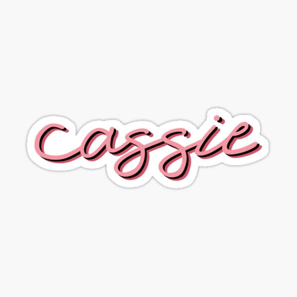 Cassie Name Sticker Sticker By Alexandra Groth Redbubble