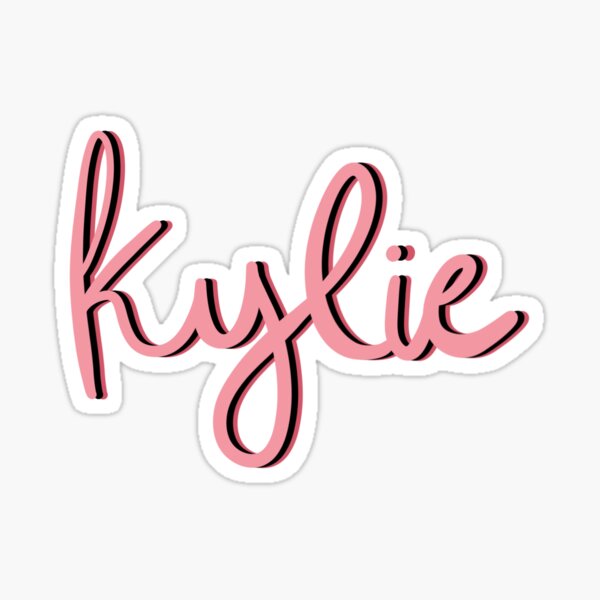 "Kylie name sticker" Sticker for Sale by alexandra-groth | Redbubble
