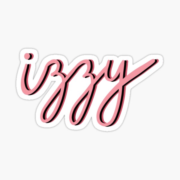 "Izzy name sticker" Sticker by alexandra-groth | Redbubble