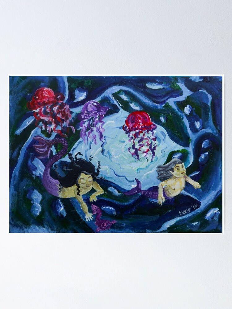 "Merbabies" Poster for Sale by withlovebear | Redbubble