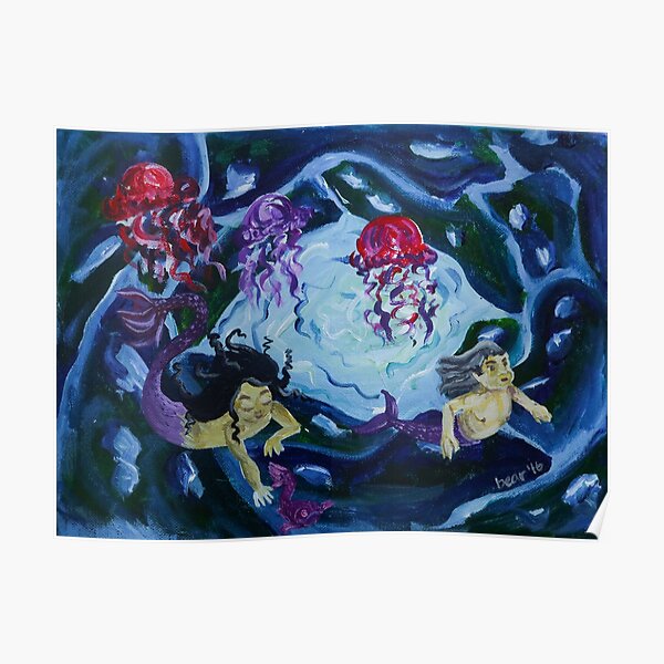 "Merbabies" Poster for Sale by withlovebear | Redbubble