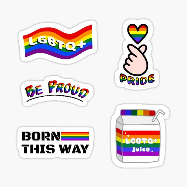 "LGBTQ+ Sticker pack" Sticker for Sale by Laubelcreate | Redbubble