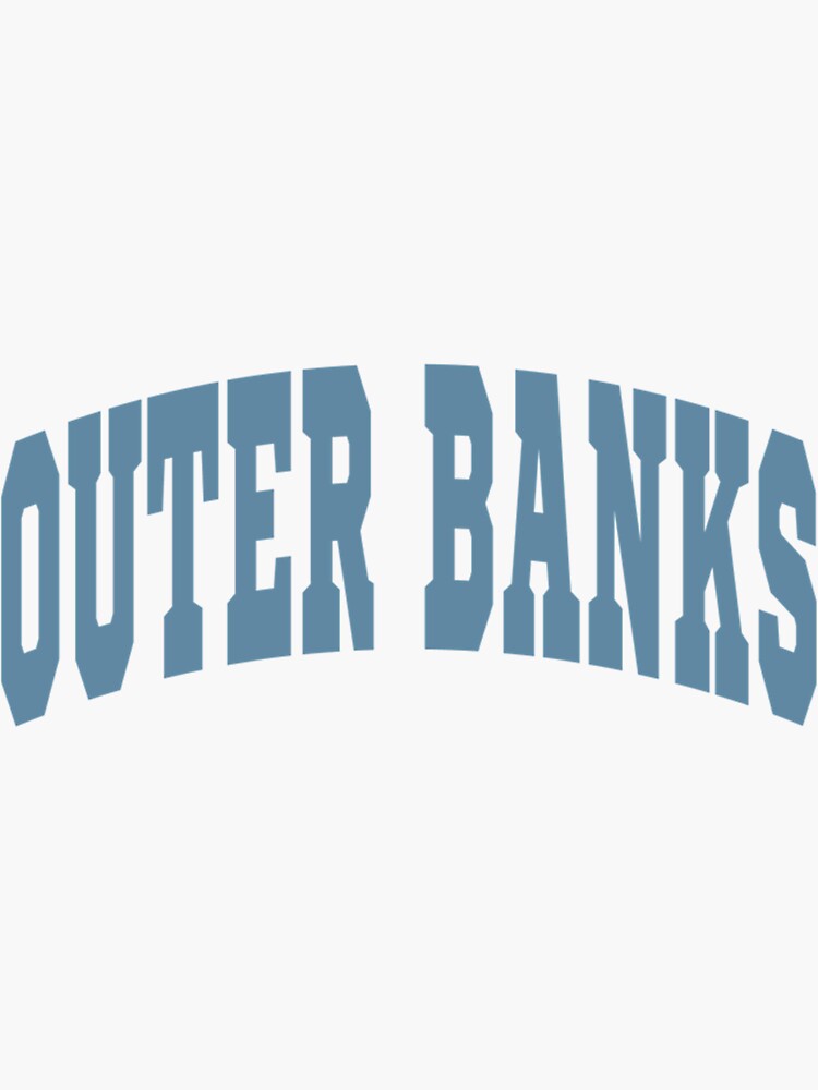 "Outer Banks Varsity Lettering" Sticker by VeoNhanCVWS | Redbubble