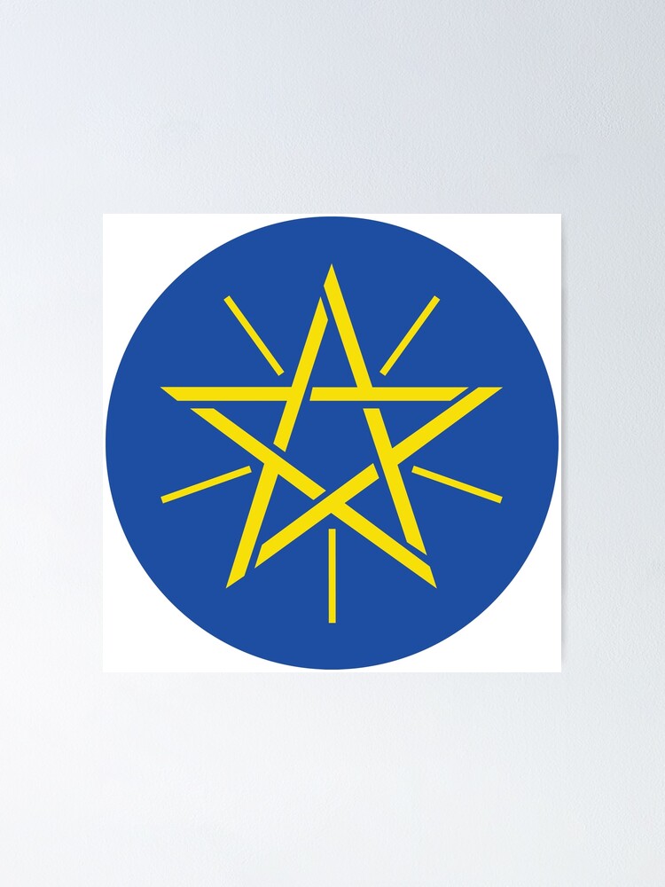 "Ethiopian Star" Poster for Sale by wickedcartoons | Redbubble
