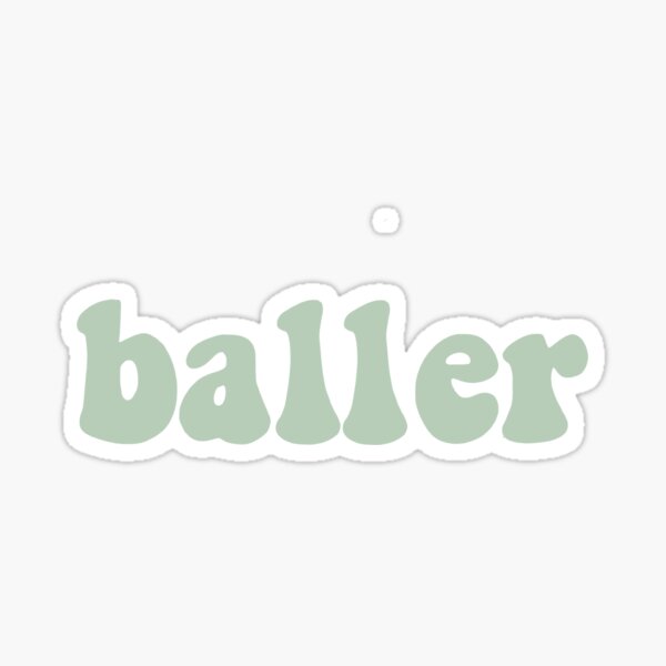 "aesthetic sage green baller" Sticker by SHMdesigns | Redbubble